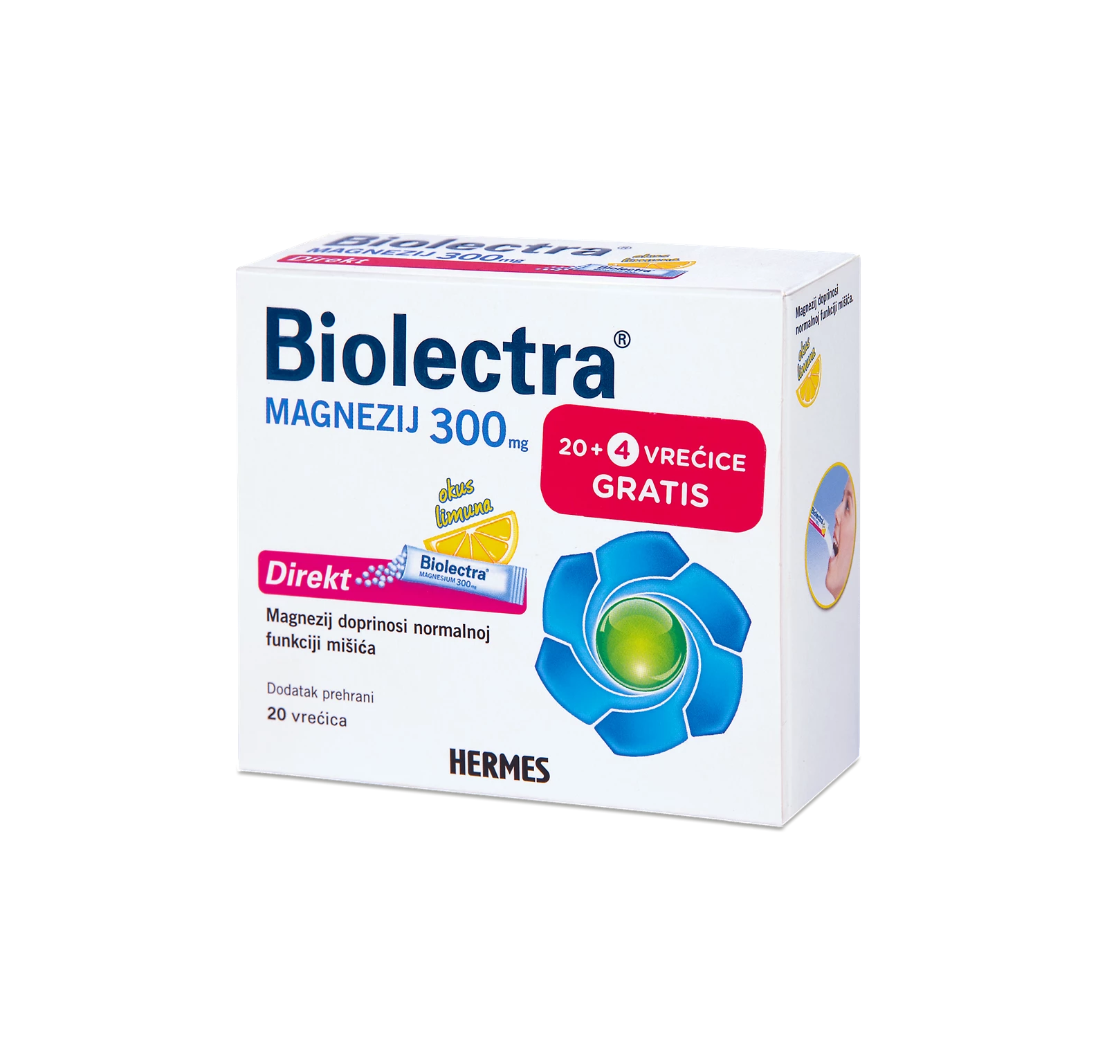 Biolectra Magnezij 300mg direkt limun - pharmacy