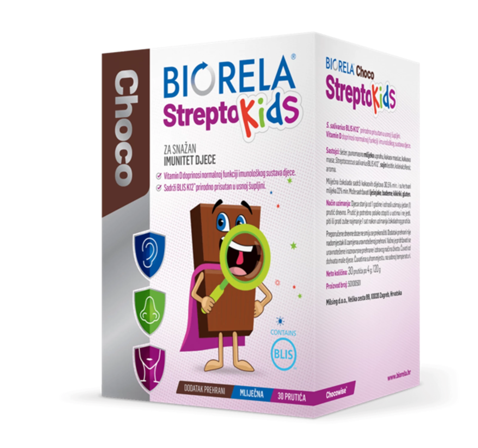 Biorela Choco Strepto Kids - pharmacy
