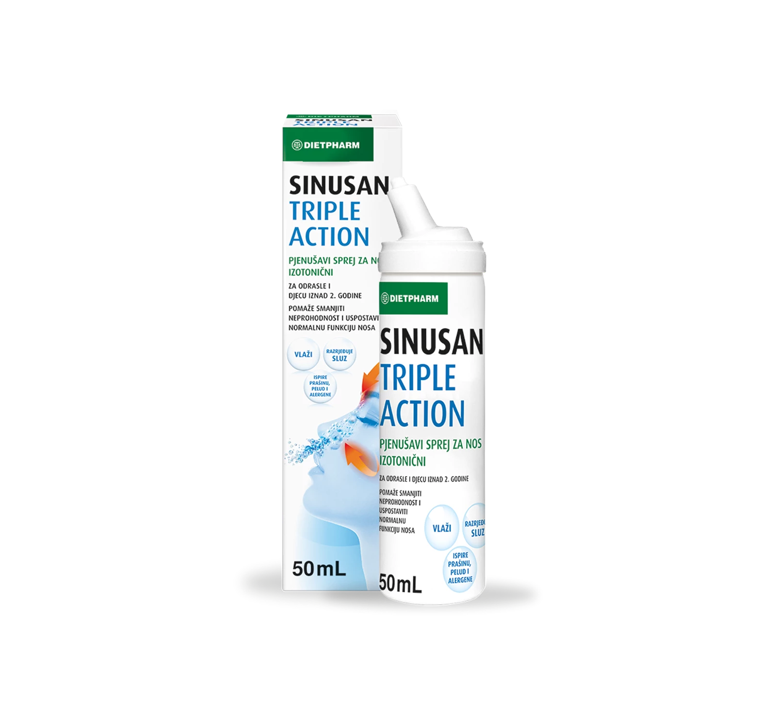 Dietpharm Sinusan triple action sprej za nos 50ml - pharmacy