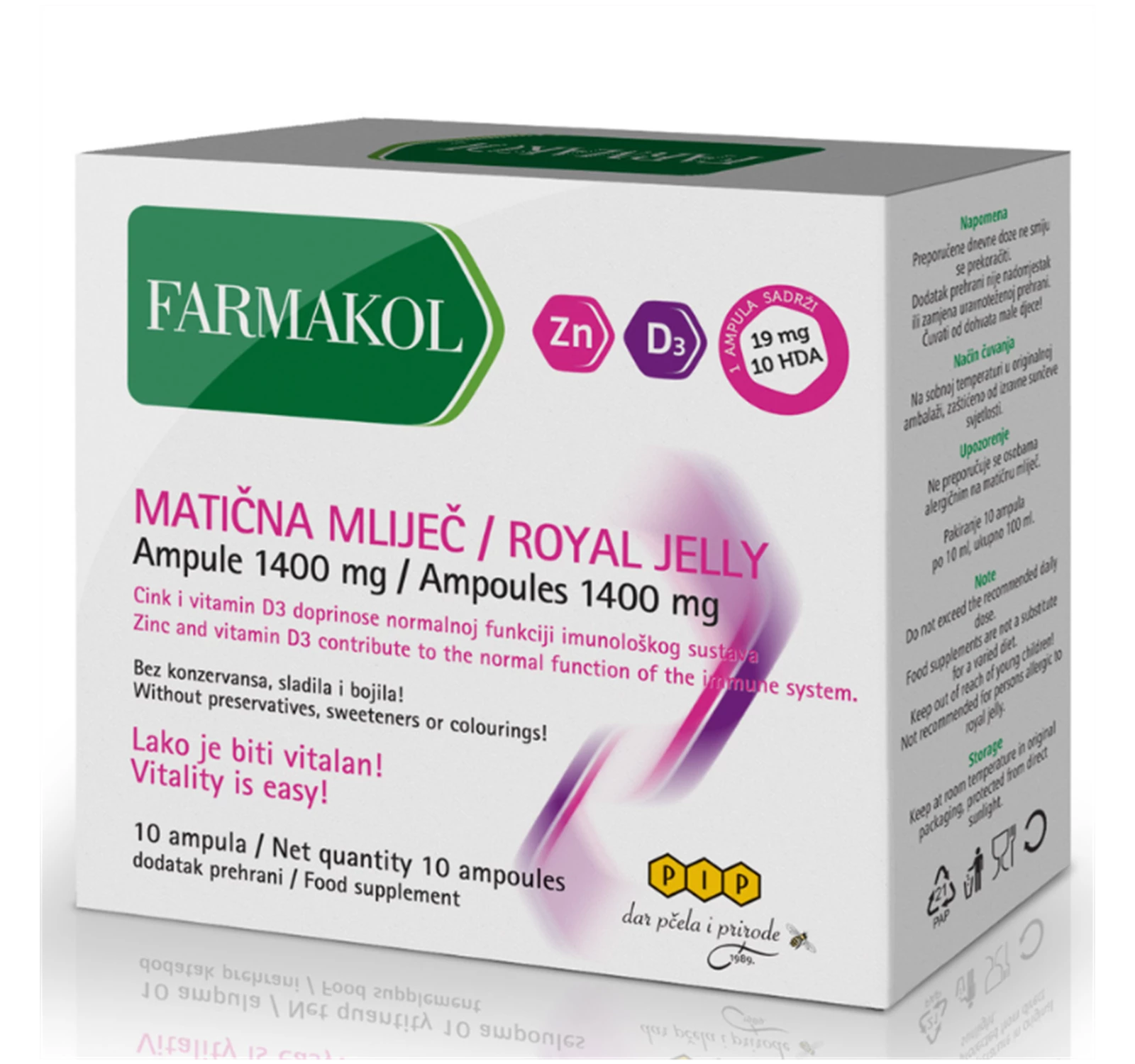 Farmakol matična mliječ ampule 1400mg - pharmacy