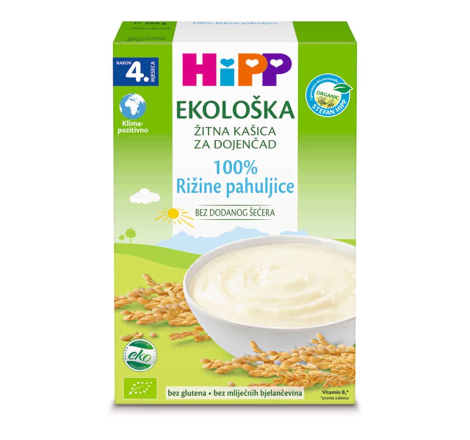HiPP žitna kašica rižine pahuljice 200g - pharmacy