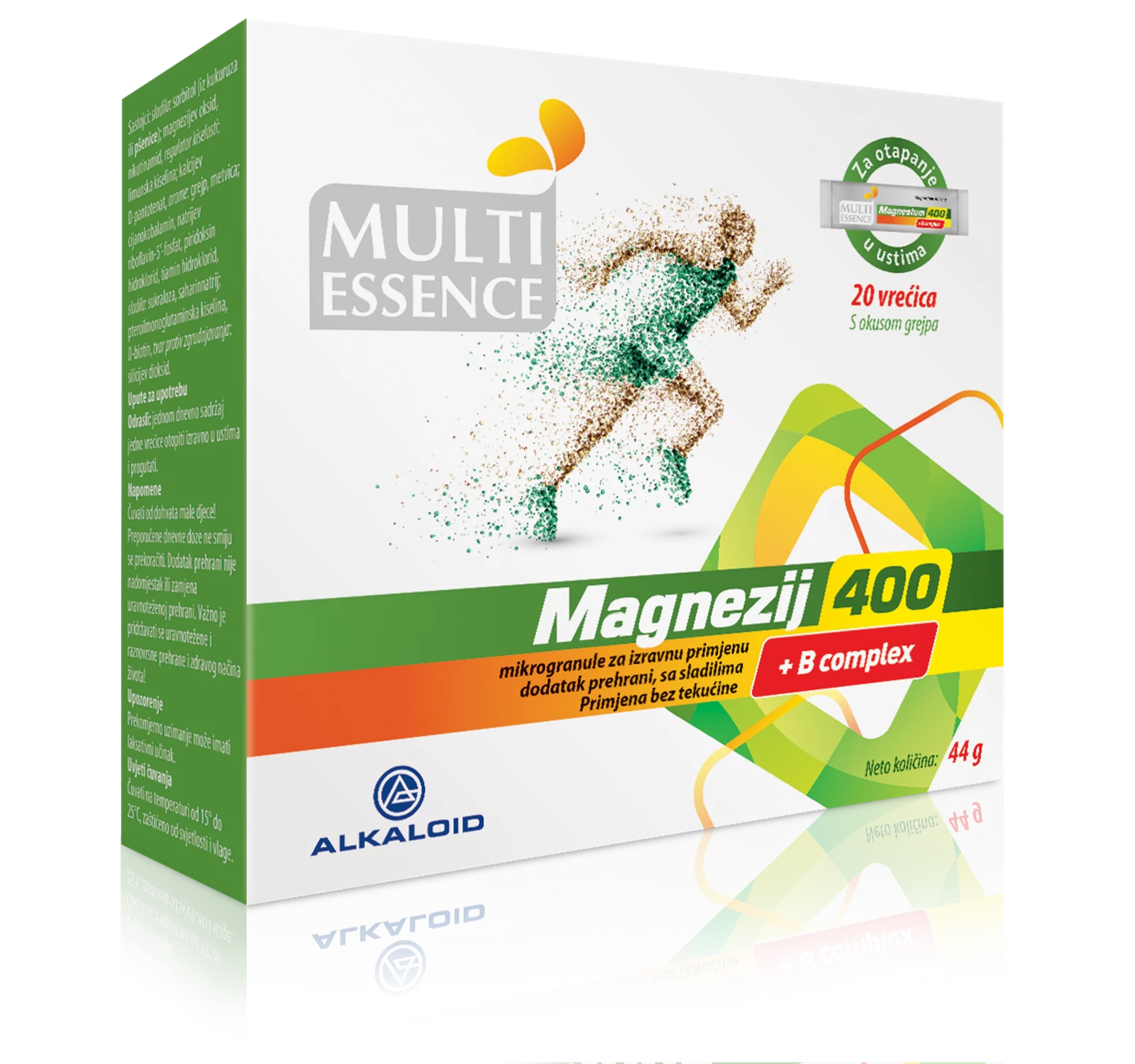 MULTI ESSENCE Magnezij 400 + B complex mikrogranule - pharmacy