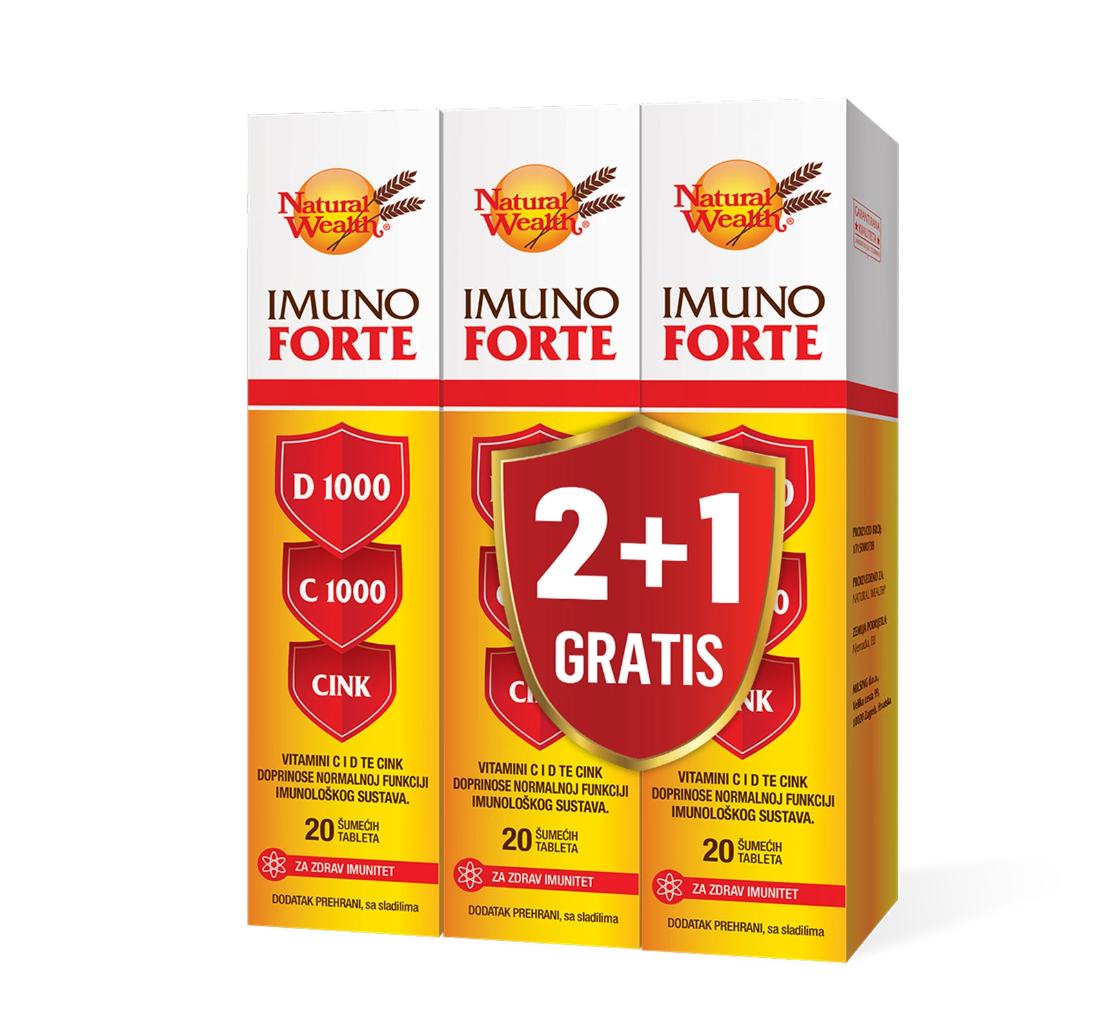 Natural Wealth Imuno forte D C cink promo - pharmacy