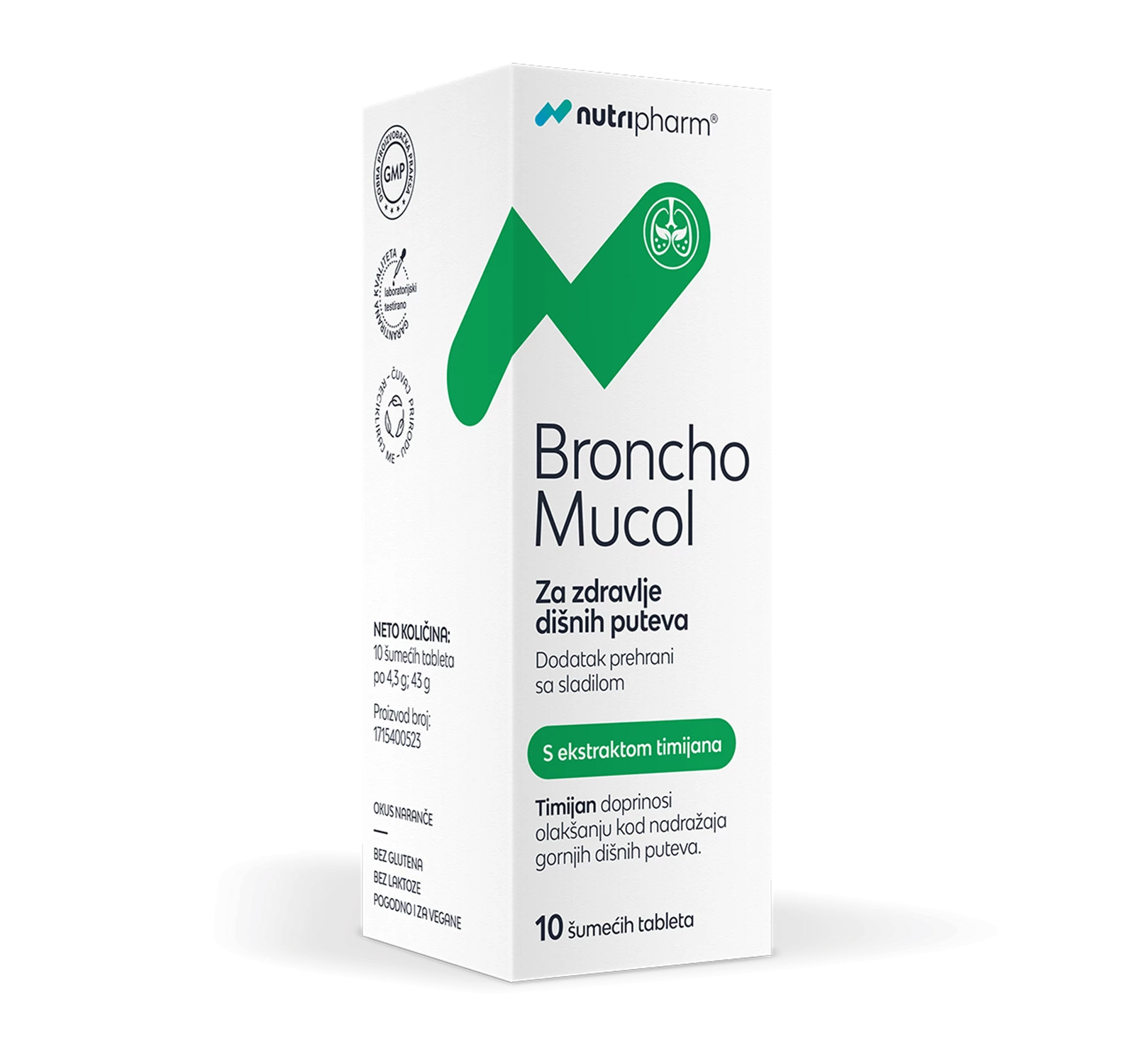 Nutripharm BronchoMucol šumeće tablete - pharmacy