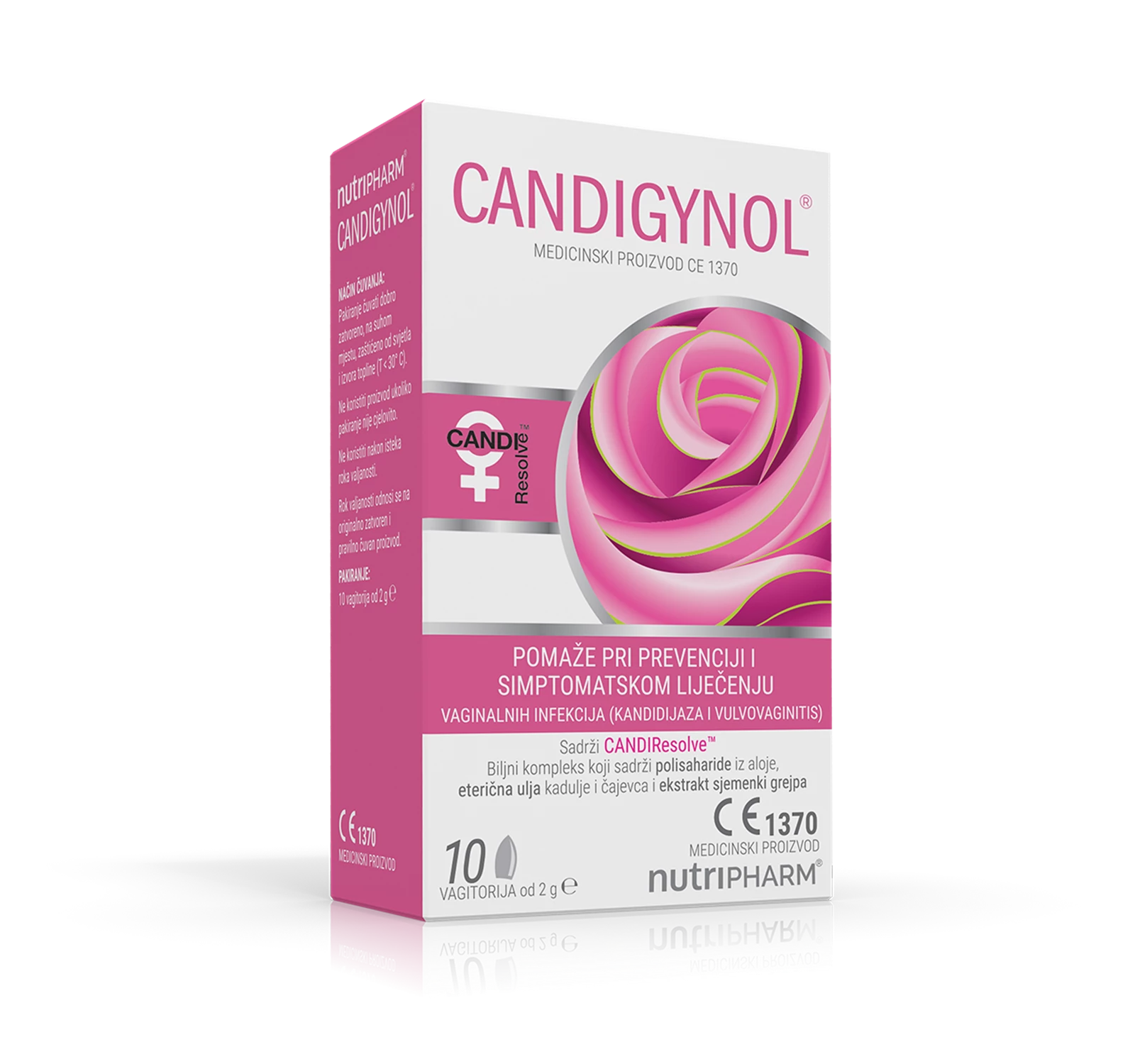 Nutripharm Candigynol 0,0 10 vagitorija - pharmacy