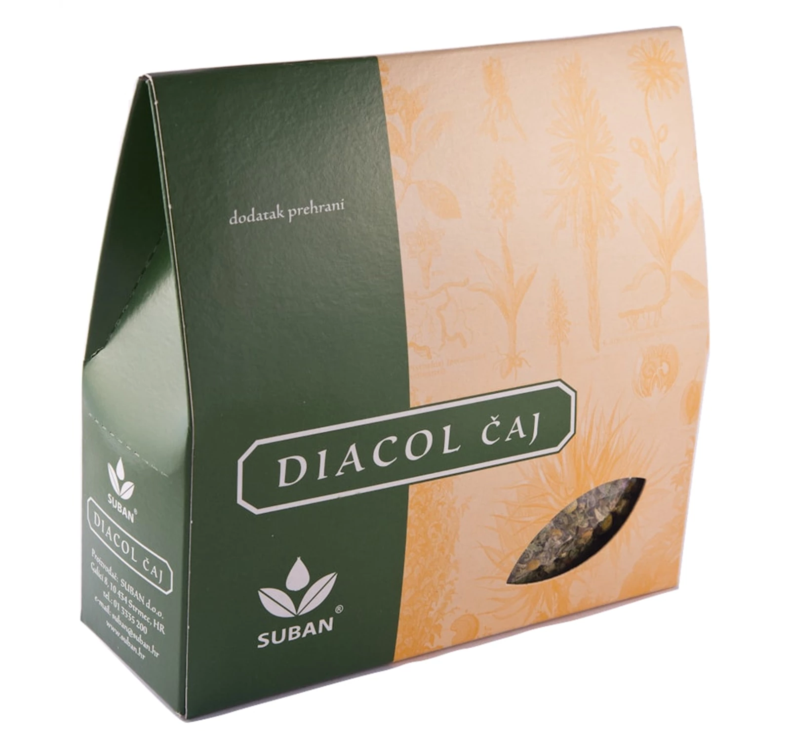 Suban čaj Diacol 80g - pharmacy