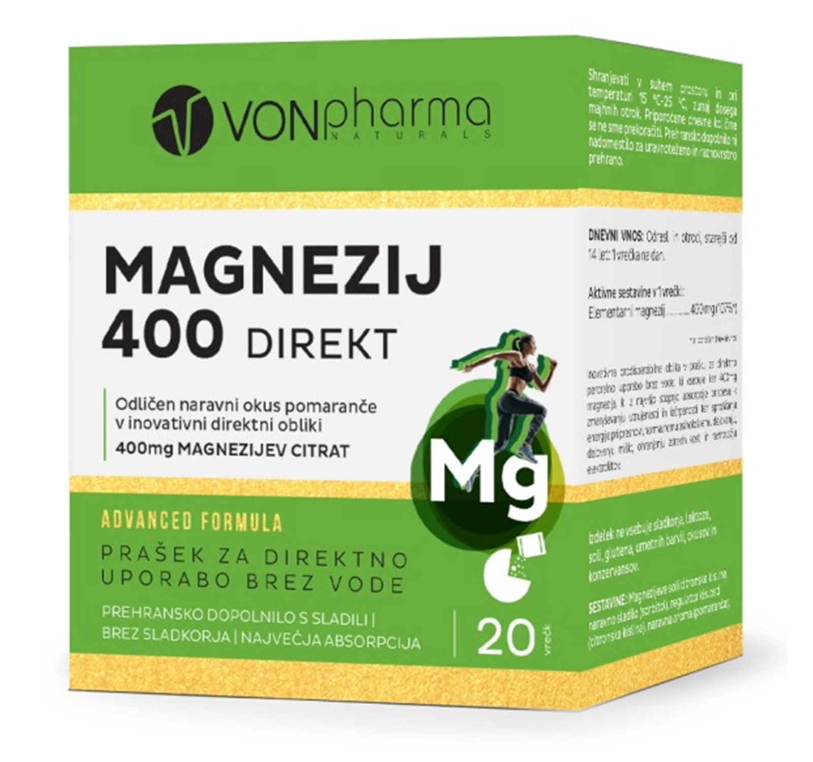 Vonpharma magnezij 400 direkt - pharmacy